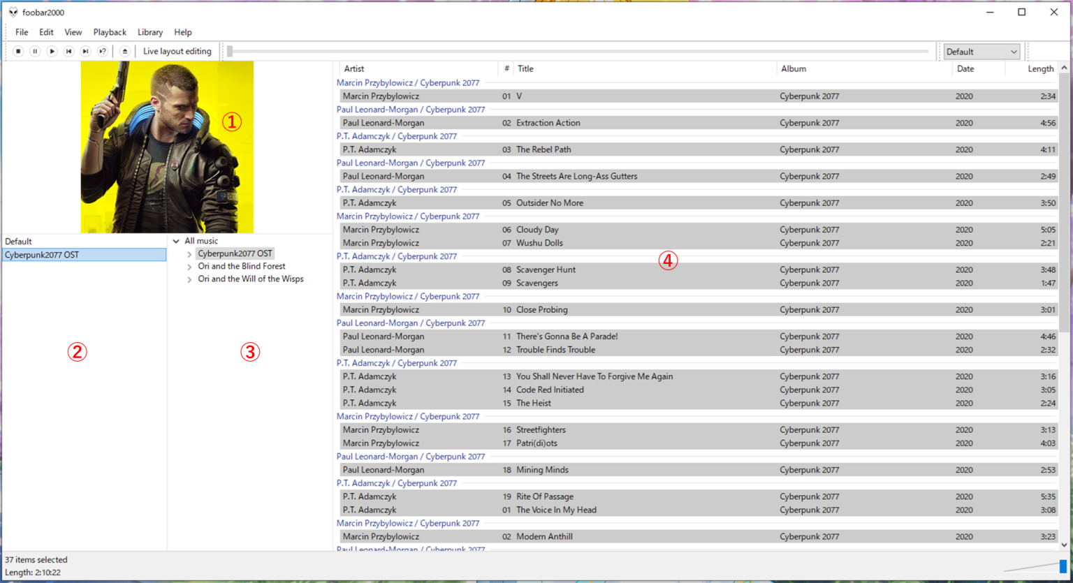 Album List Panelの設定と使い方 | foobar2000 基礎編